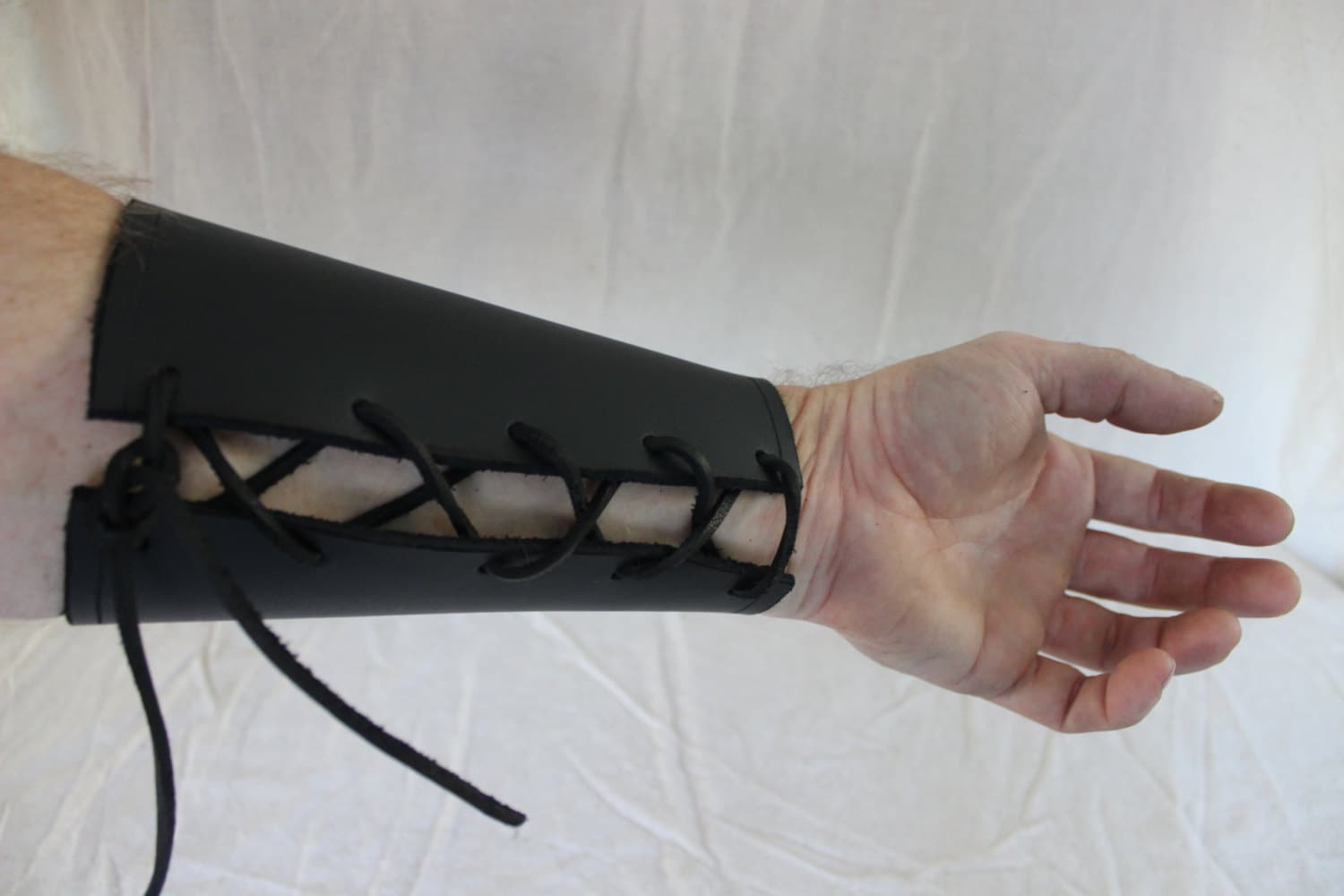 Laced Leather Vambraces - Etsy