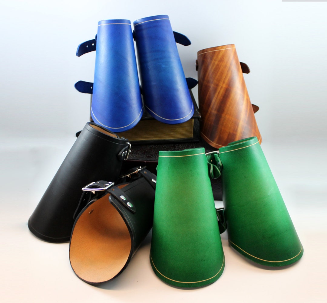 Buckled Leather Bracers - Etsy