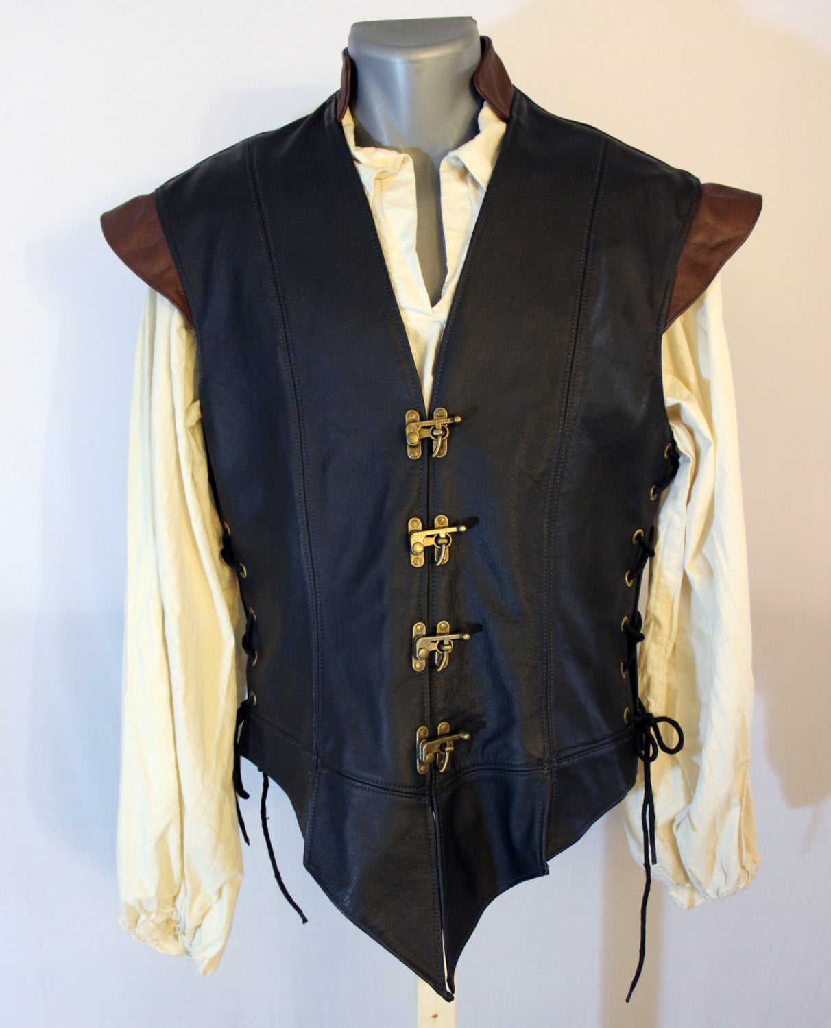 Lined Leather Jerkin | Etsy