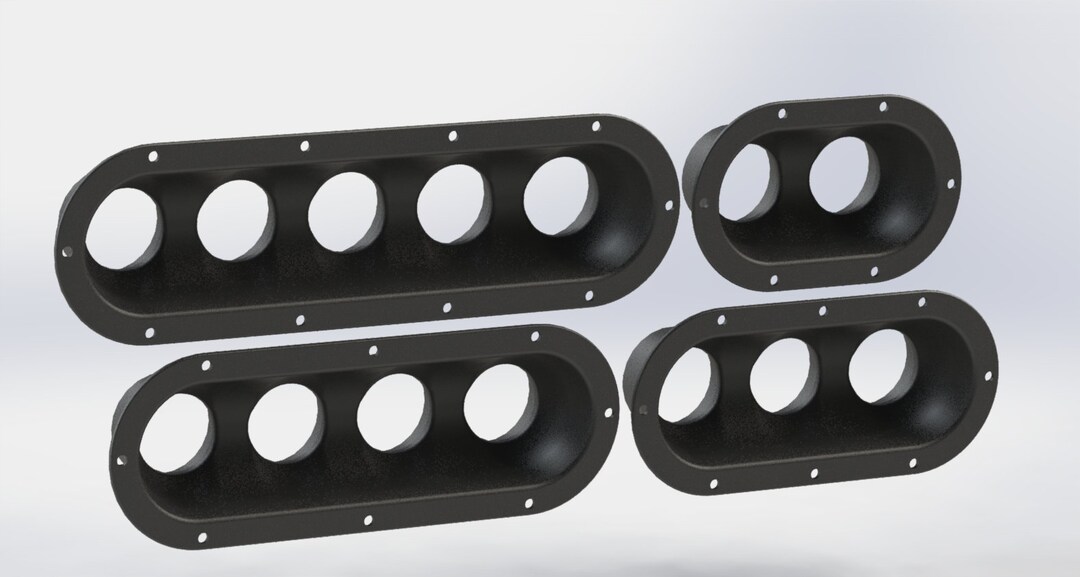 3D Printed Project Plans digital Only Speaker Port Convex, Oblong for ...