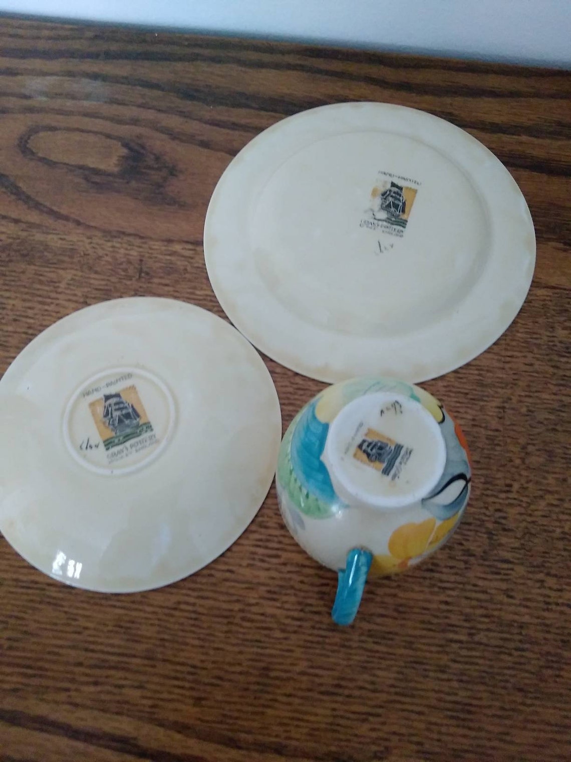 Grays Pottery Floral Trio C1930 - Etsy