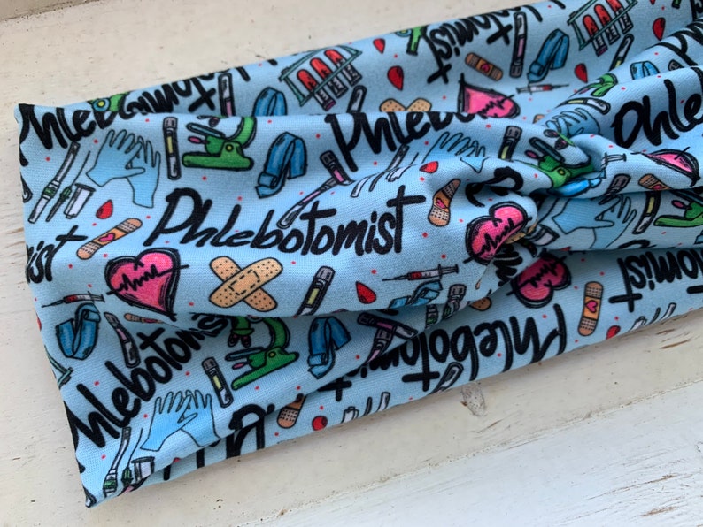 Phlebotomist - Phlebot - Phlebotomy- Soft Butter Fabric - Faux Knot ...