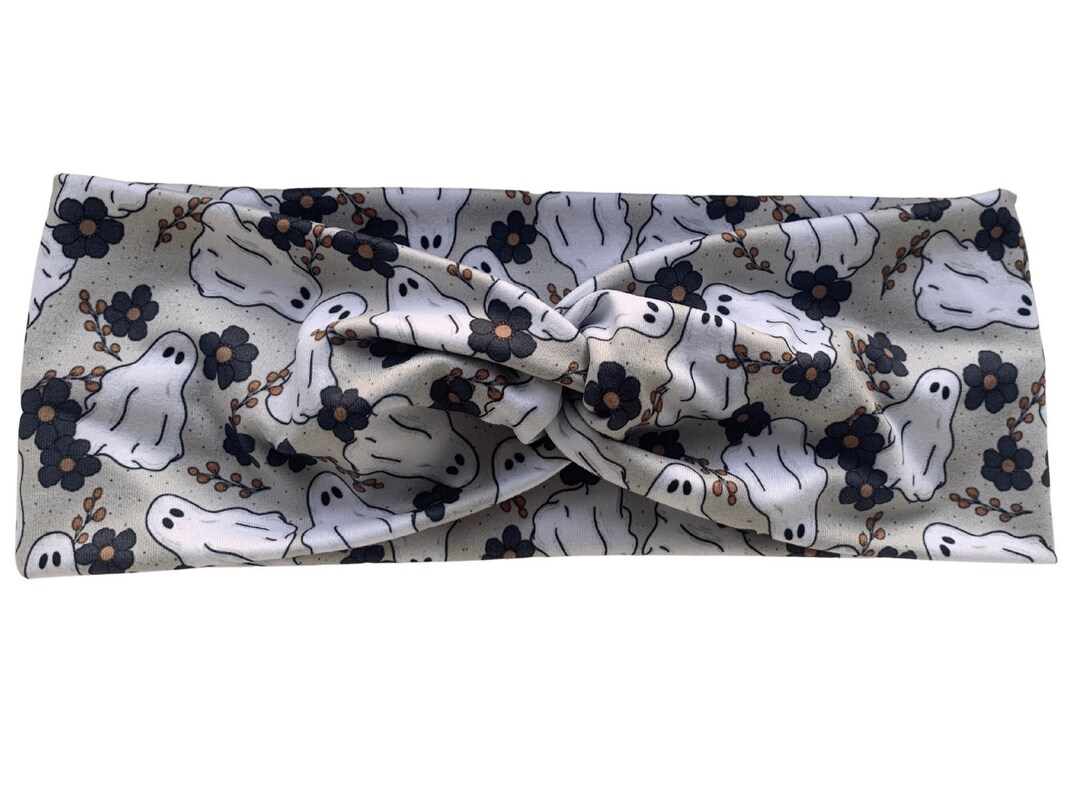 Ghost Boho Fall Halloween Faux Knot Twisted Headband - Etsy