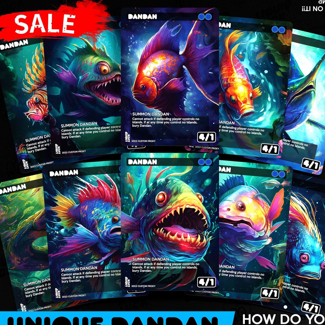 Dan Dan Forgetful Fish Complete MTG Proxy Deck Custom Full - Etsy