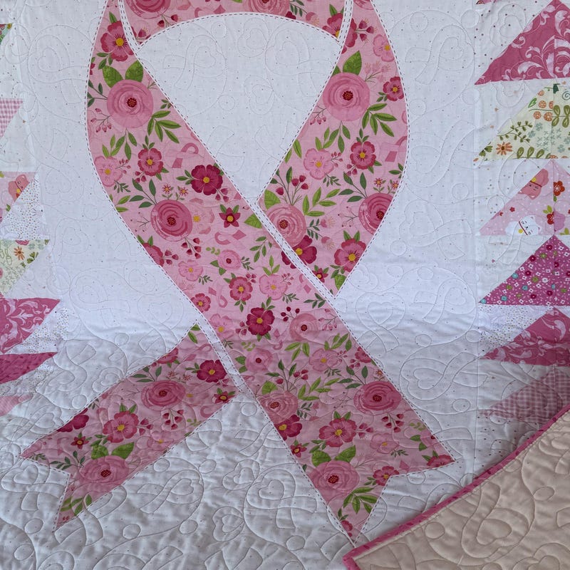 Breast Cancer Quilt - Etsy