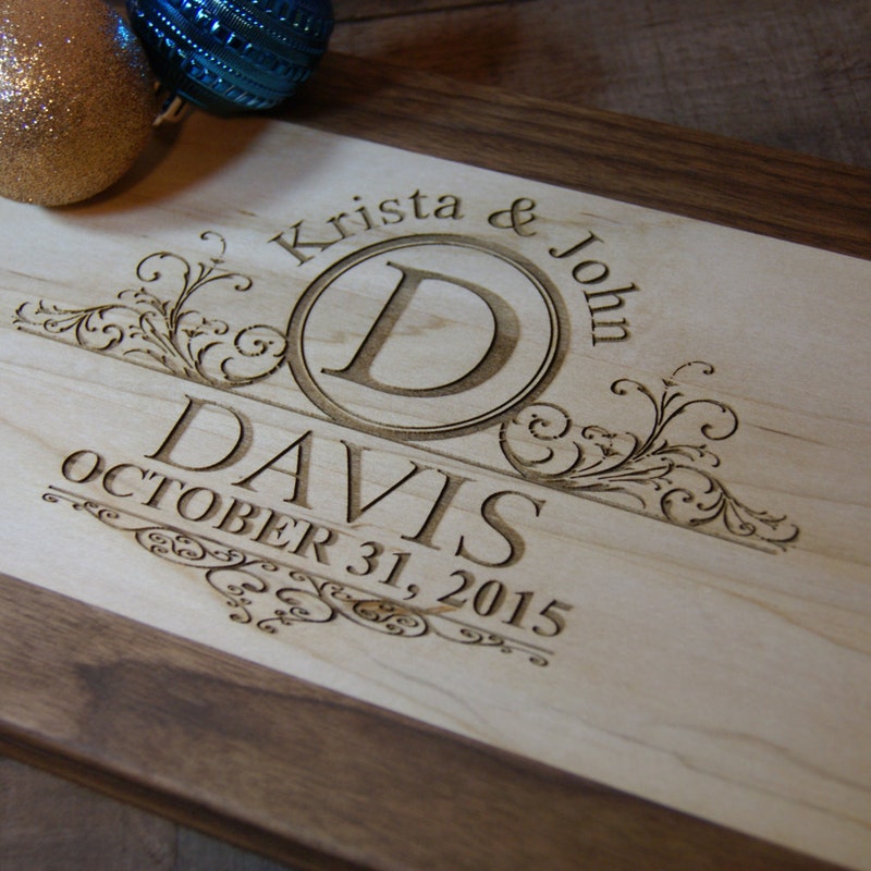 Monogram Cutting Board - Etsy