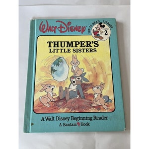 Vintage Walt Disney Beginning Reader Thumper’s Little Sisters Book ...
