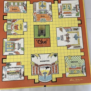 Vintage Clue Detective Board Game Parker Brothers 1963 - Etsy