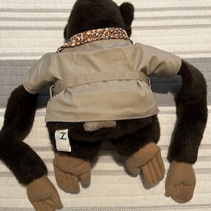 Vintage Hosung Safari Chimpanzee Hand Puppet Sitting Plush Stuffed ...