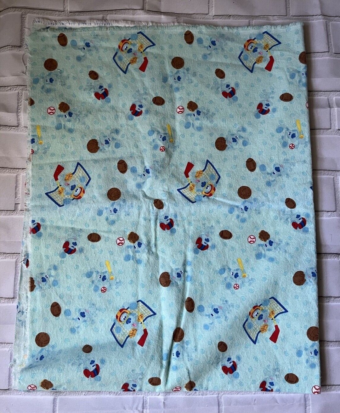Vintage Blue's Clues Fabric Sports Cotton 44 X 34.5 Viacom 2000 - Etsy