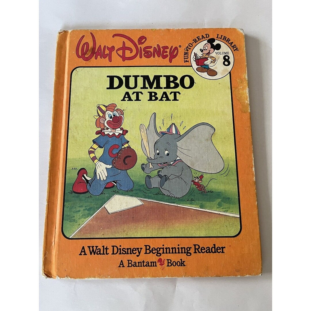 Vintage Walt Disney Beginning Reader Dumbo at Bat Children's Book ...