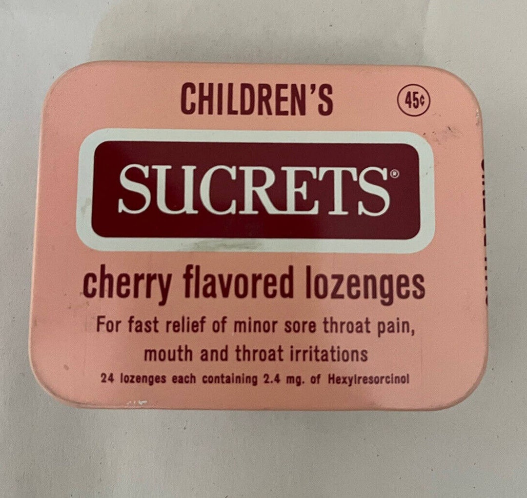 Vintage Children's Sucrets Cherry Flavored Lozenges Tin - Etsy