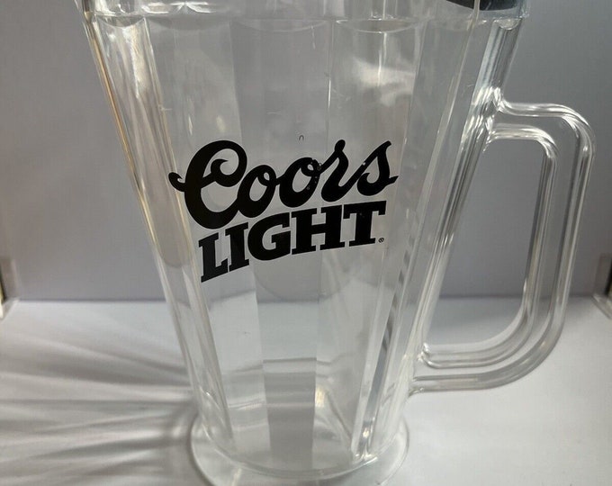 Vintage Coors Light Beer Pitcher With Ice Compartment Plastic 9" TALL ...