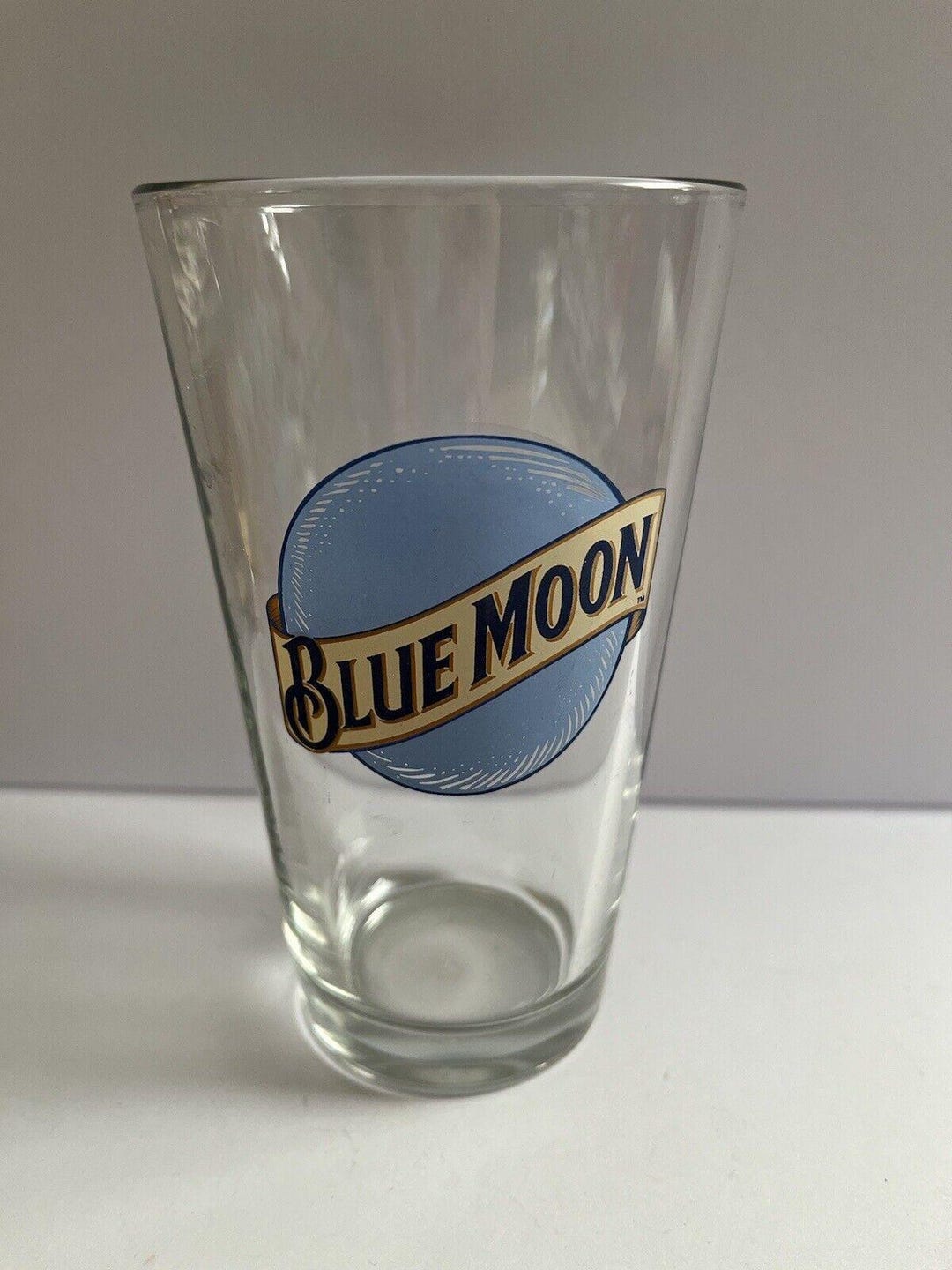 Blue Moon Pint 16 Oz Beer Glass Collectible Barware - Etsy