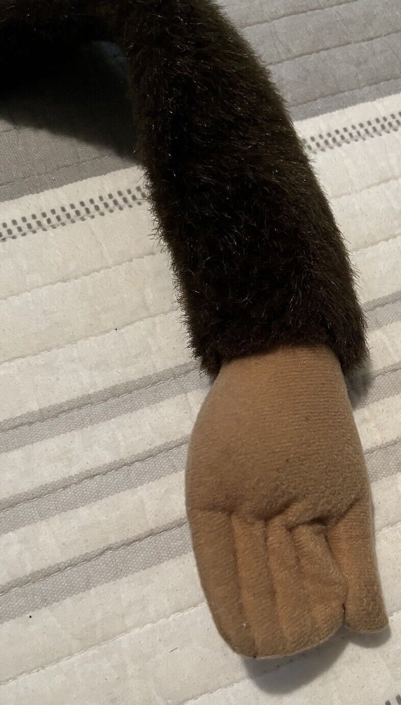 Vintage Hosung Safari Chimpanzee Hand Puppet Sitting Plush Stuffed ...