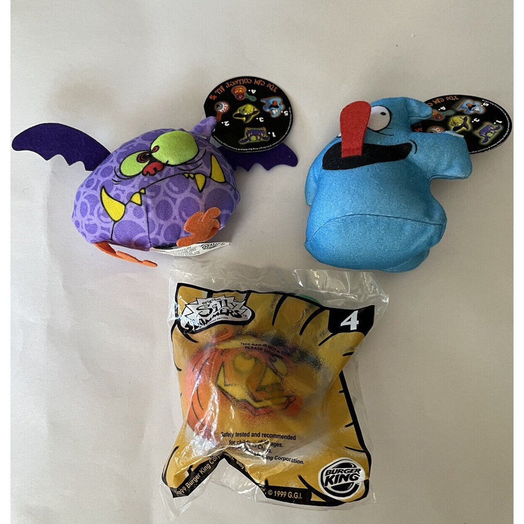 Burger King Kids Club Meal Silly Slammers 1999 Batty Boo Hoo Lil ...