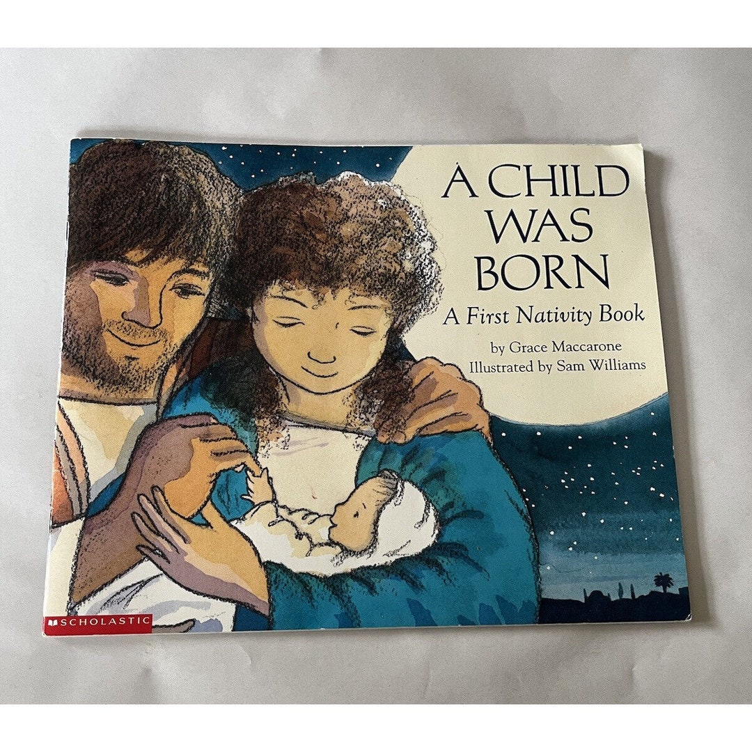 Vintage Scholastic A Child Was Born Childrens Paperback Book First ...