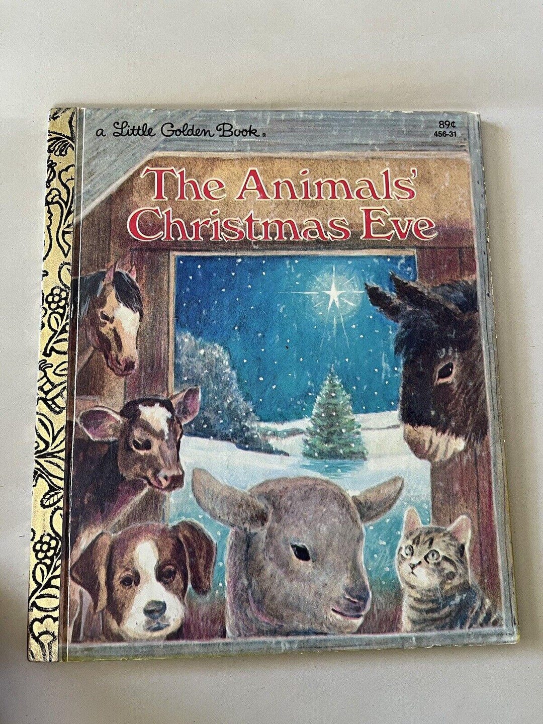 Vintage A Little Golden Book the Animals' Christmas Eve Children's Book ...