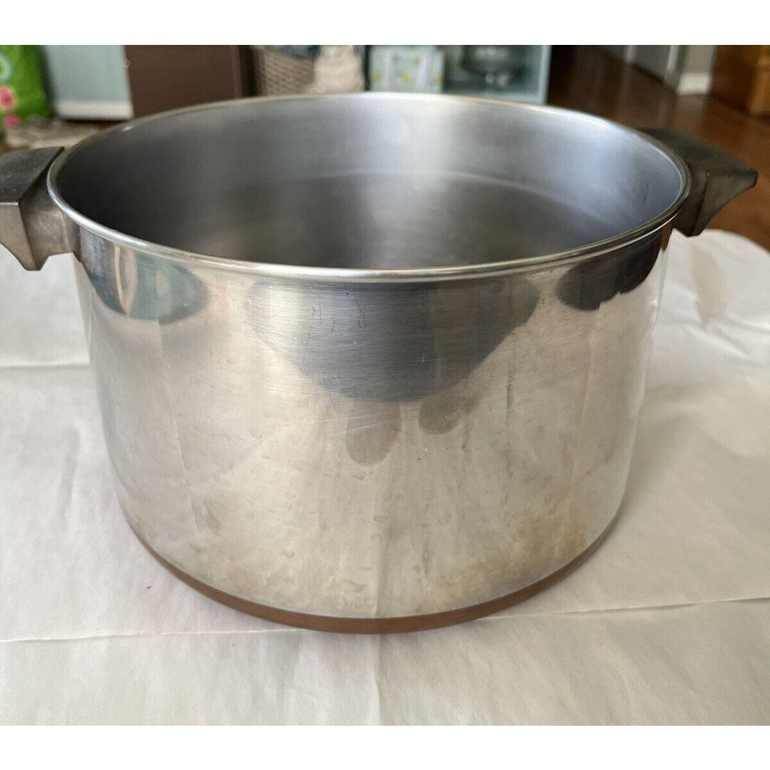 Vintage Revere Ware 8 Quart Copper Bottom Stock Pot No Lid - Etsy
