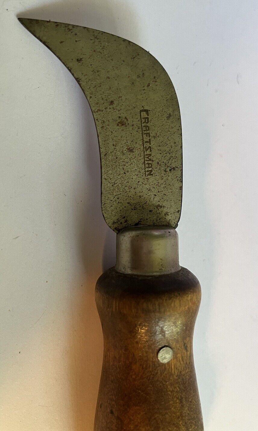 Vintage Craftsman Curved Blade Wood Handle Carpet Linoleum Tool 7" - Etsy