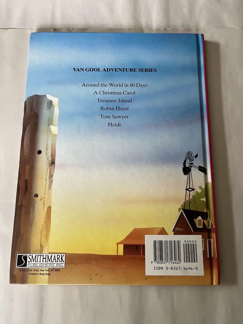 Vintage Van Gool's Tom Sawyer Mark Twain Children's Hardcover Book 1994 ...