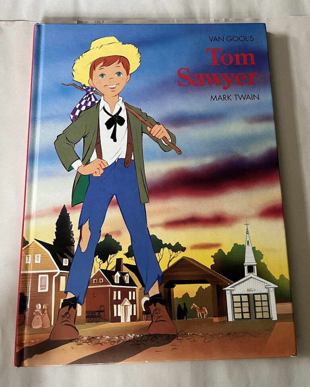 Vintage Van Gool's Tom Sawyer Mark Twain Children's Hardcover Book 1994 ...
