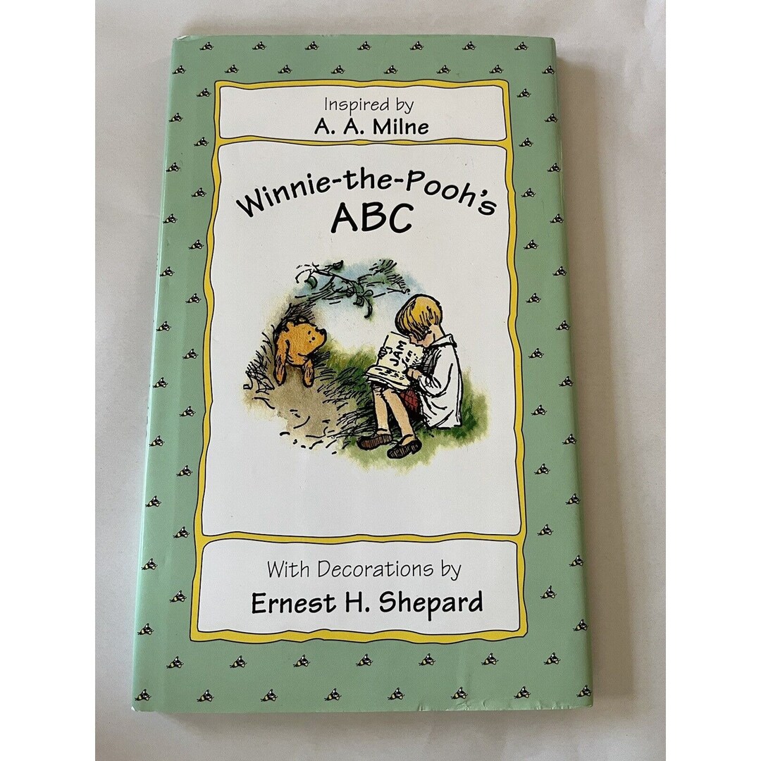 Vintage Winnie the Pooh ABC Children's Hardcover Book Inspired by AA ...