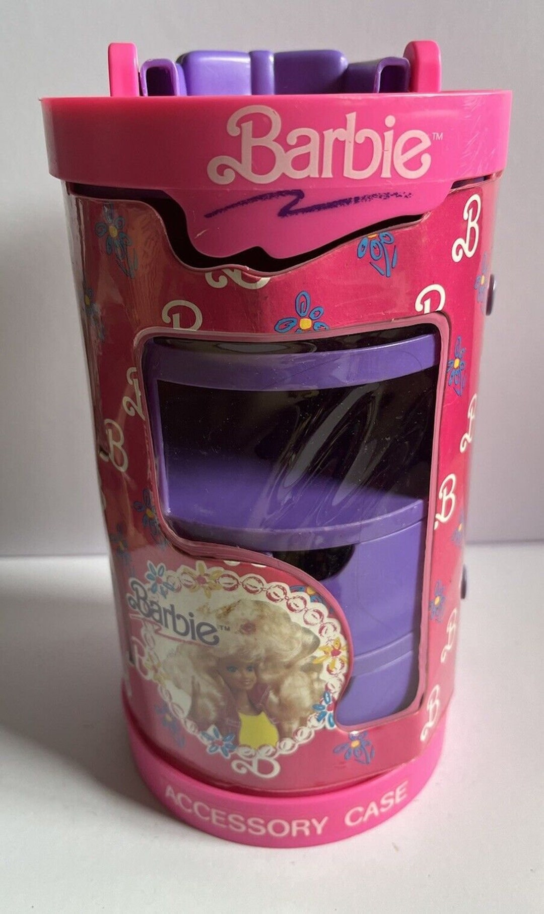 Vintage Barbie Accessory Carrying Case With Handle 9" Tall Mattel 1991 ...