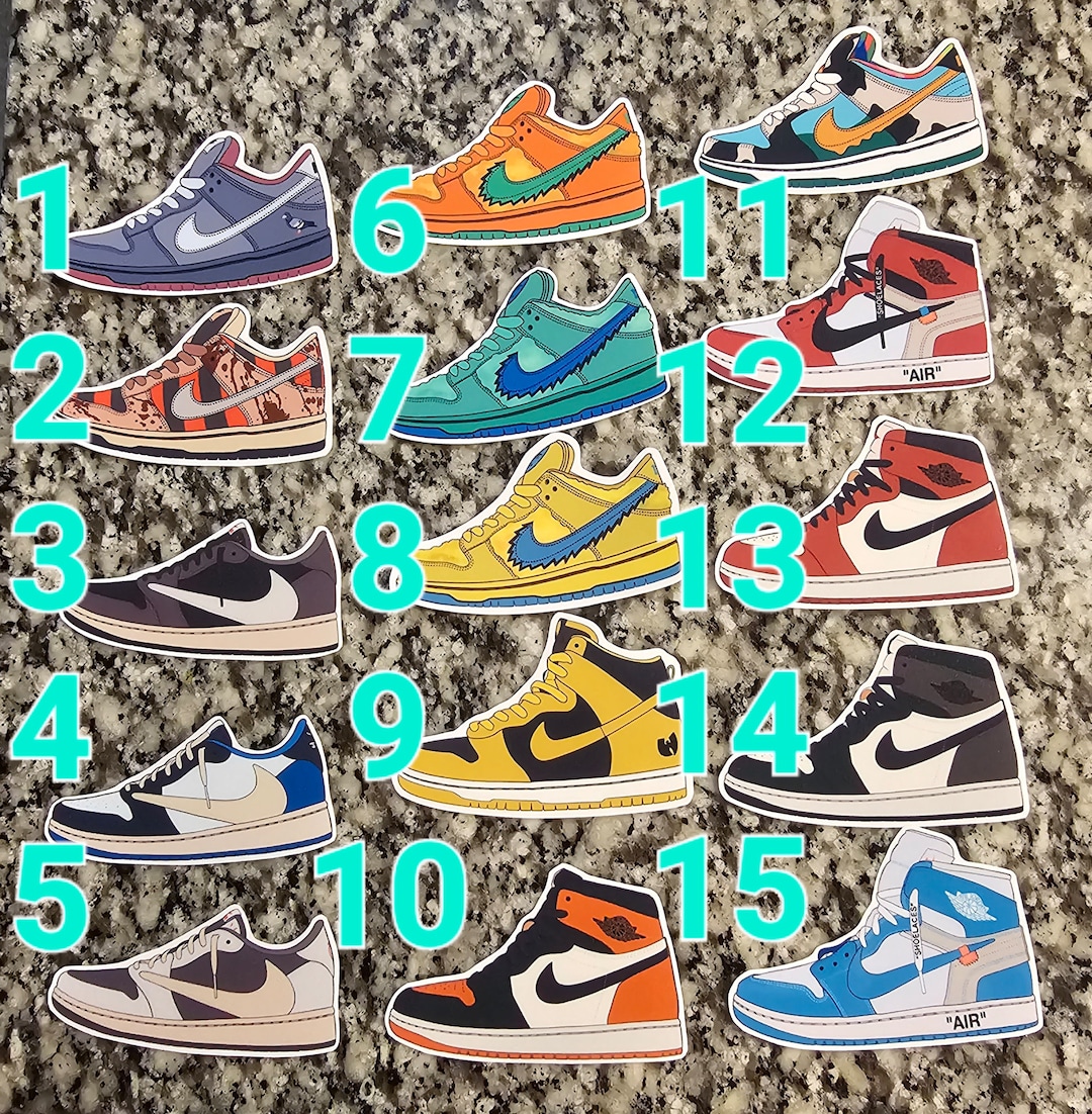 SNEAKER Stickers - Etsy