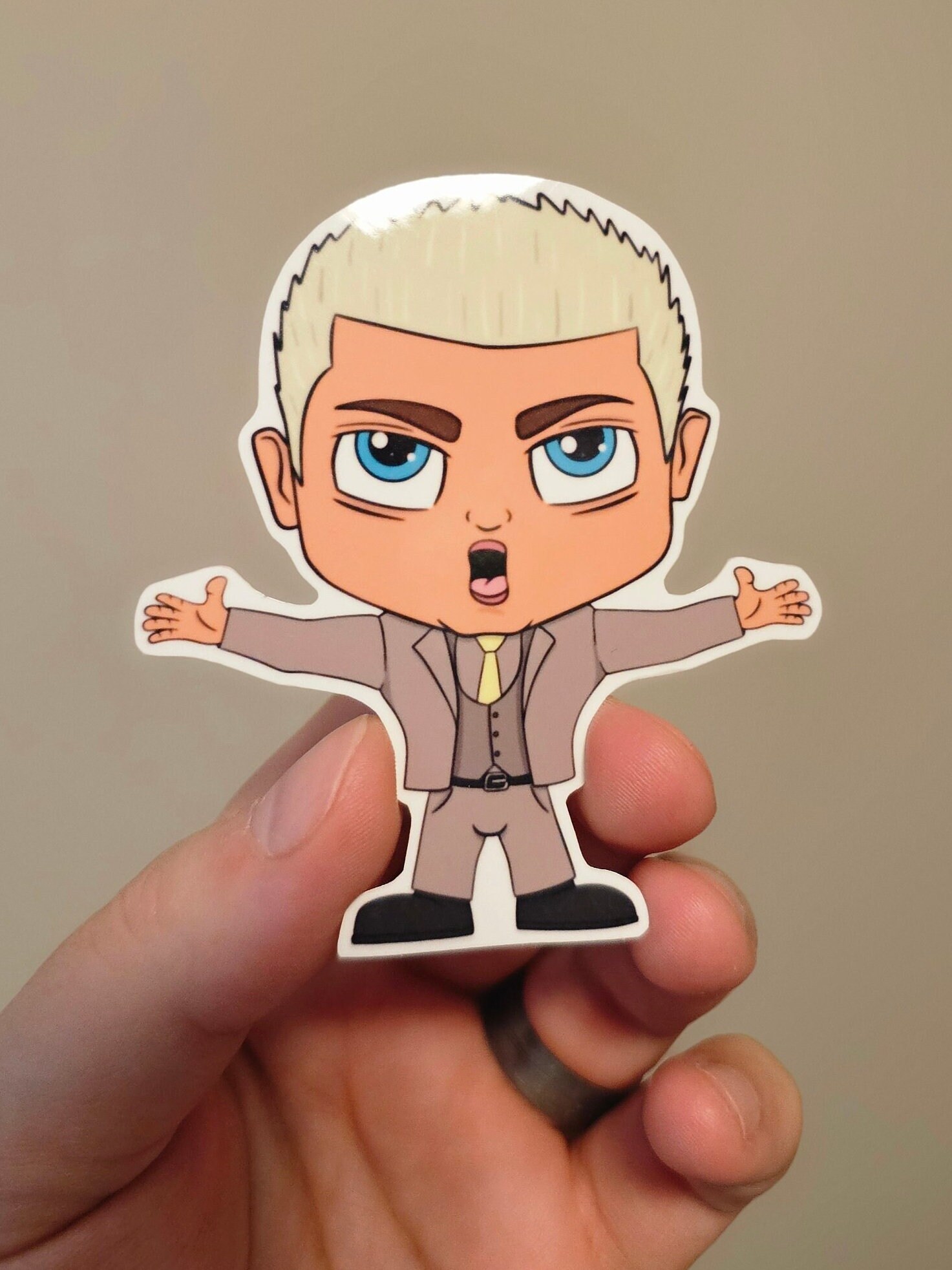 Suited Cody Sticker - Etsy