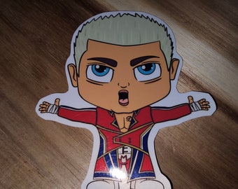 Cody Rhodes Vinyl Sticker WWE Wrestling Fan Art Waterproof Sticker for ...