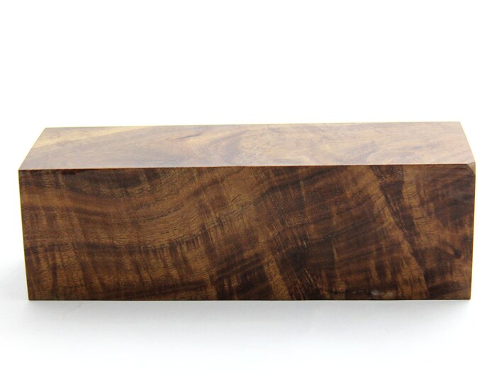 Stabilised Desert Old Growth Ringed Cooba - Stabilized Wood Block - Craft Material - Knife ...