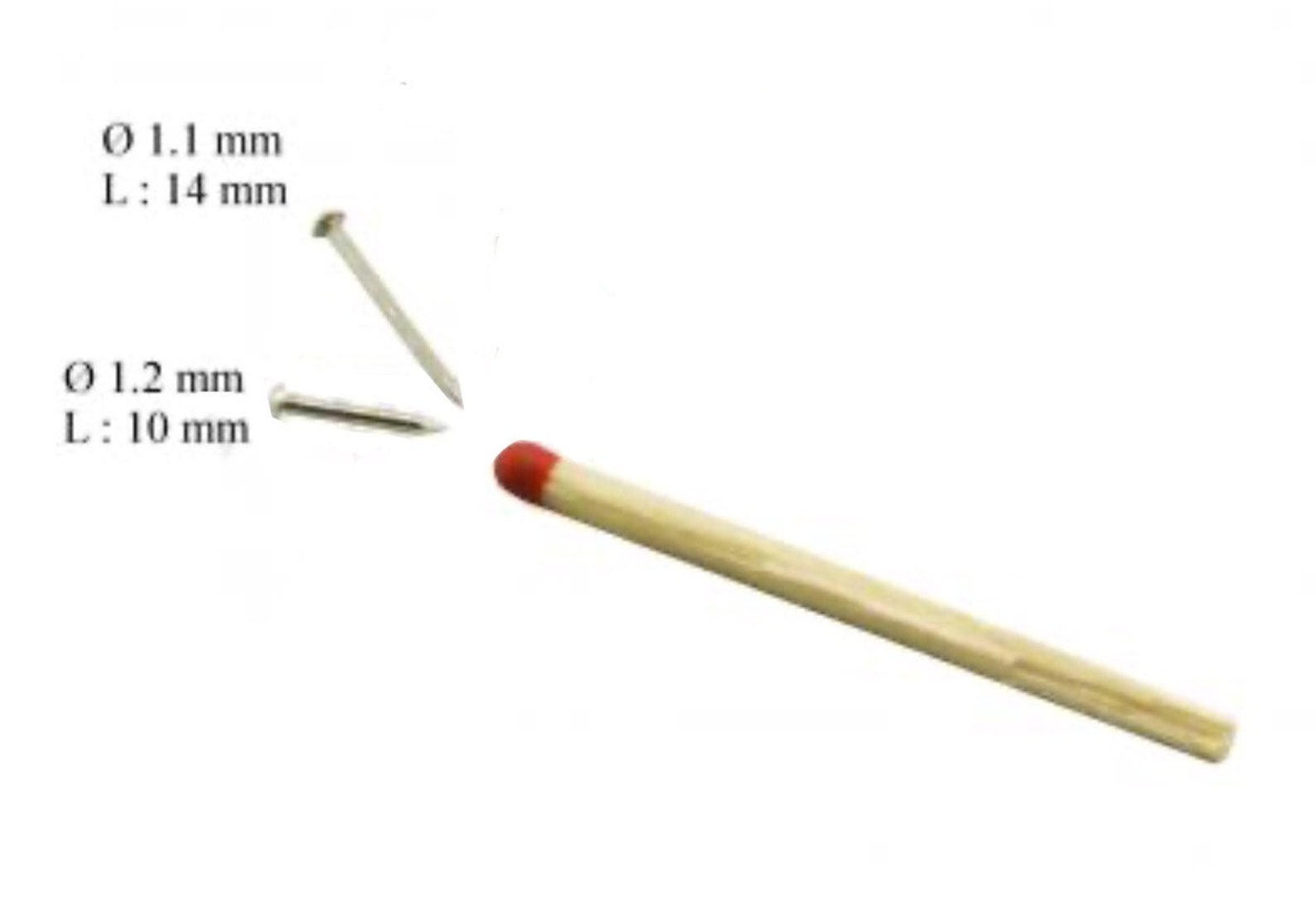 Round Domed Head Stainless Steel Nails - 2.2mm Pins - A4 316 L SS - Etsy