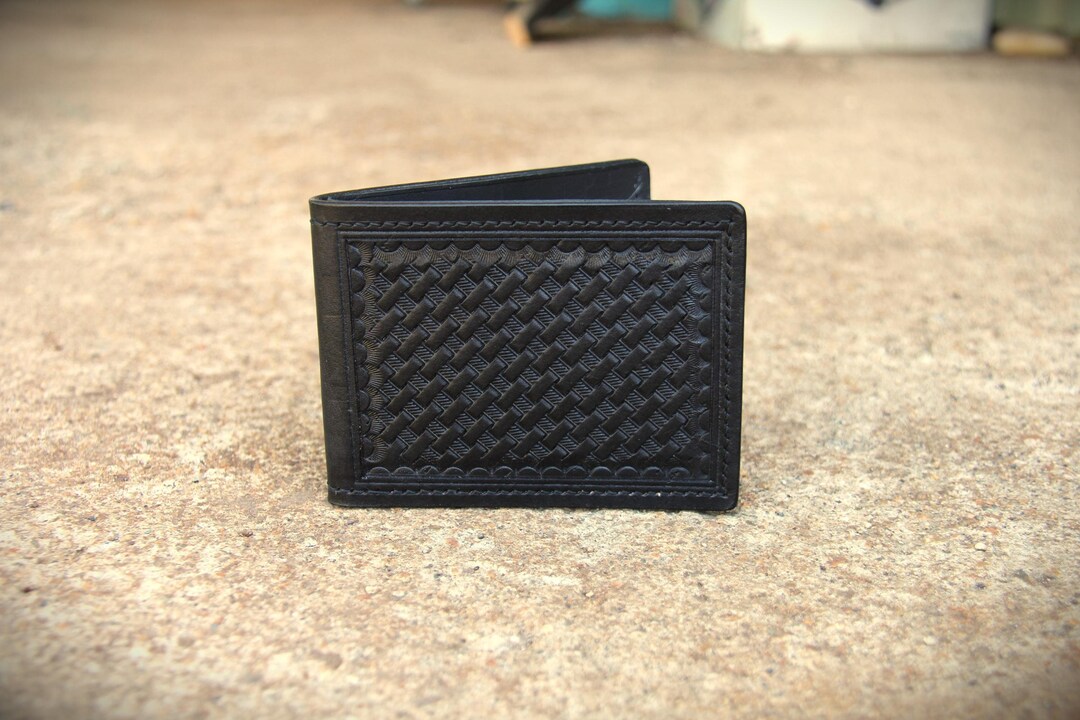 Kangaroo Leather Black Wallet - Australian Made Leather Wallet - Ladies ...