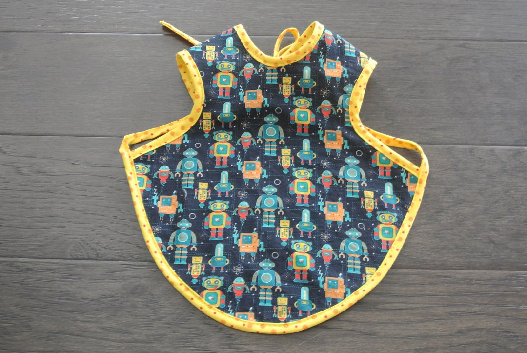 Robot Bapron = Bib + Apron. It is a Full Coverage Tie on Bib That ...