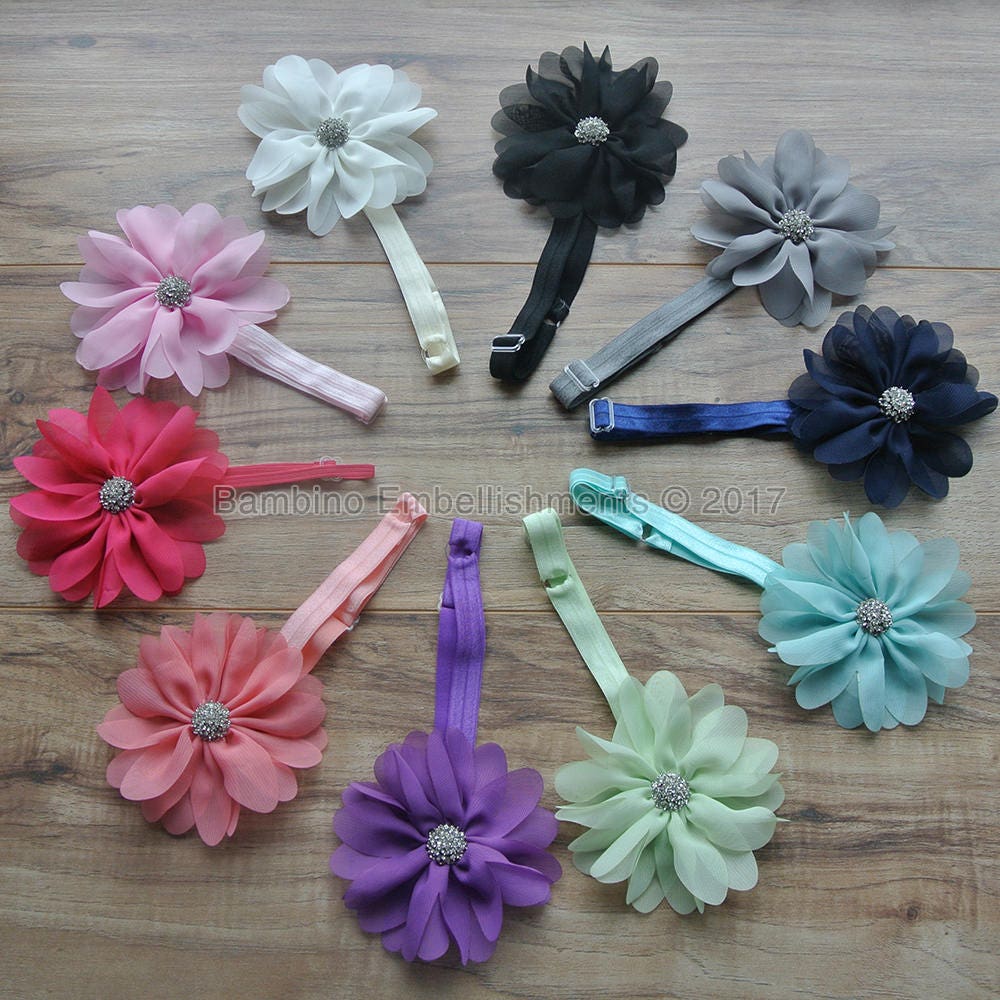 10 Colors Daisy Headband on Elastic/clip. Adjustable Daisy | Etsy