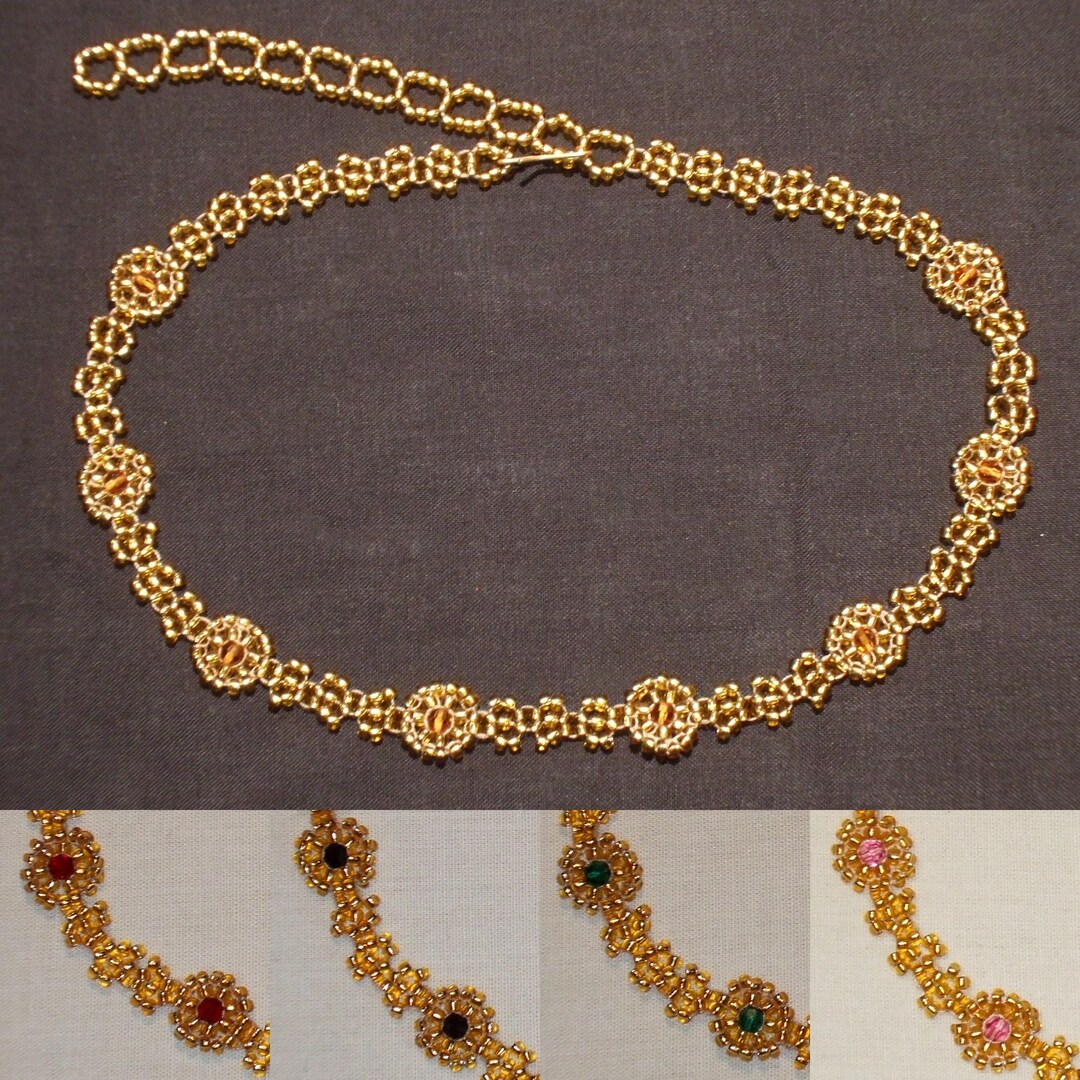 Gch1 Bridal/prom Choker Featuring Swarovski Crystals (gold/various) - Etsy