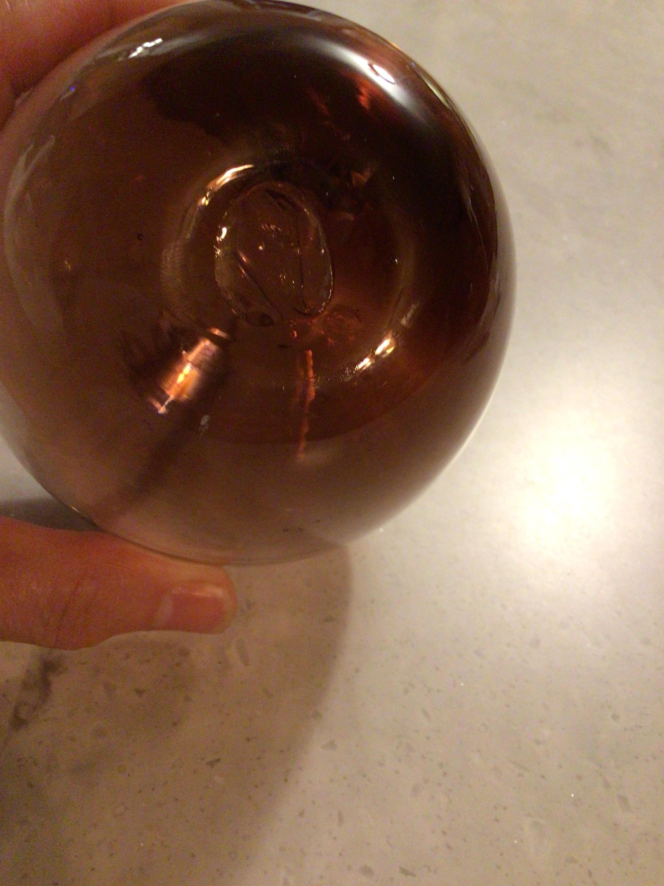 Vintage Blenko Glass Amethyst Apple Paperweight/ Handblown Glass Apple ...