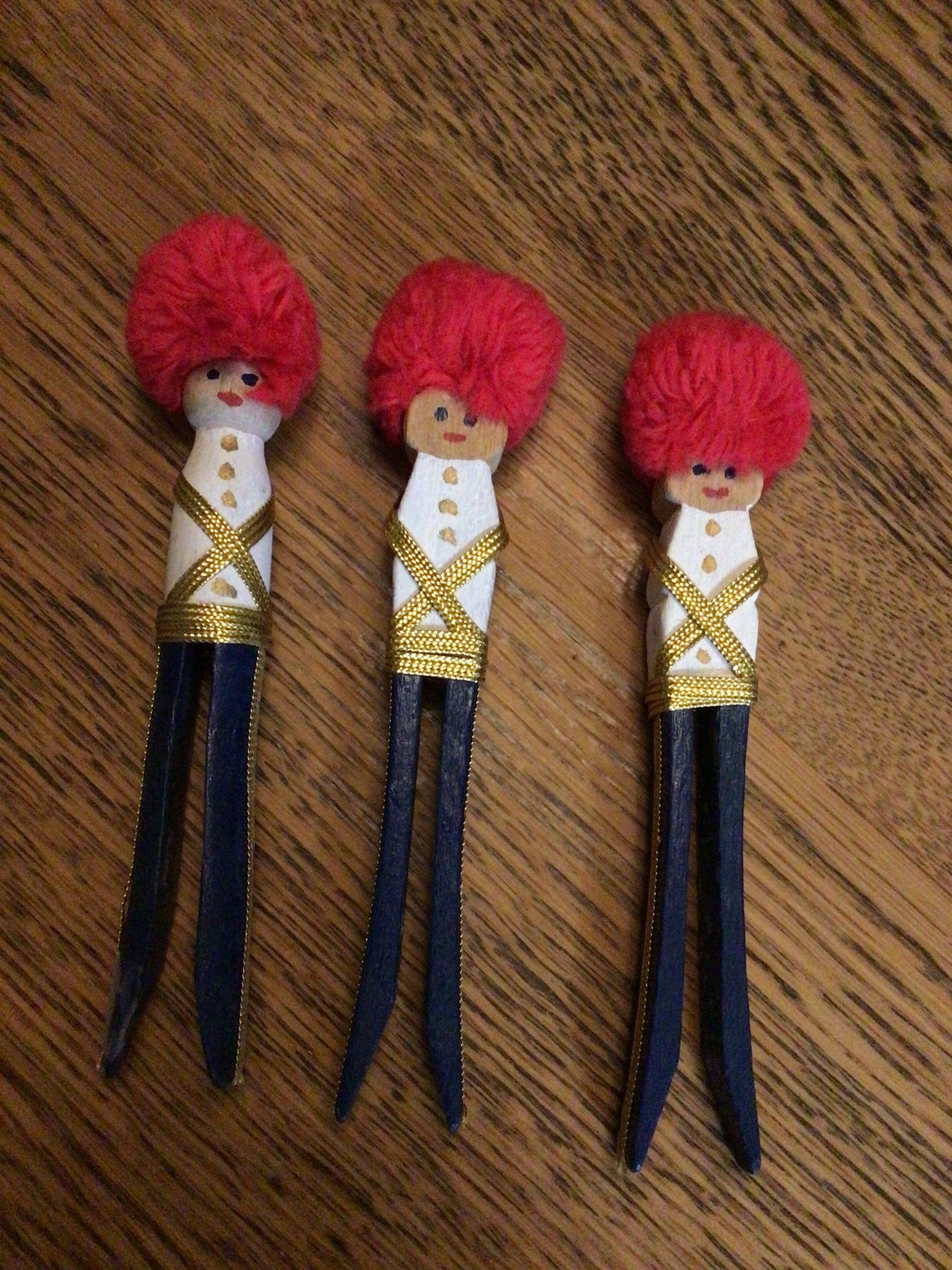 Vintage Handmade Clothespin British Soldiers - Etsy