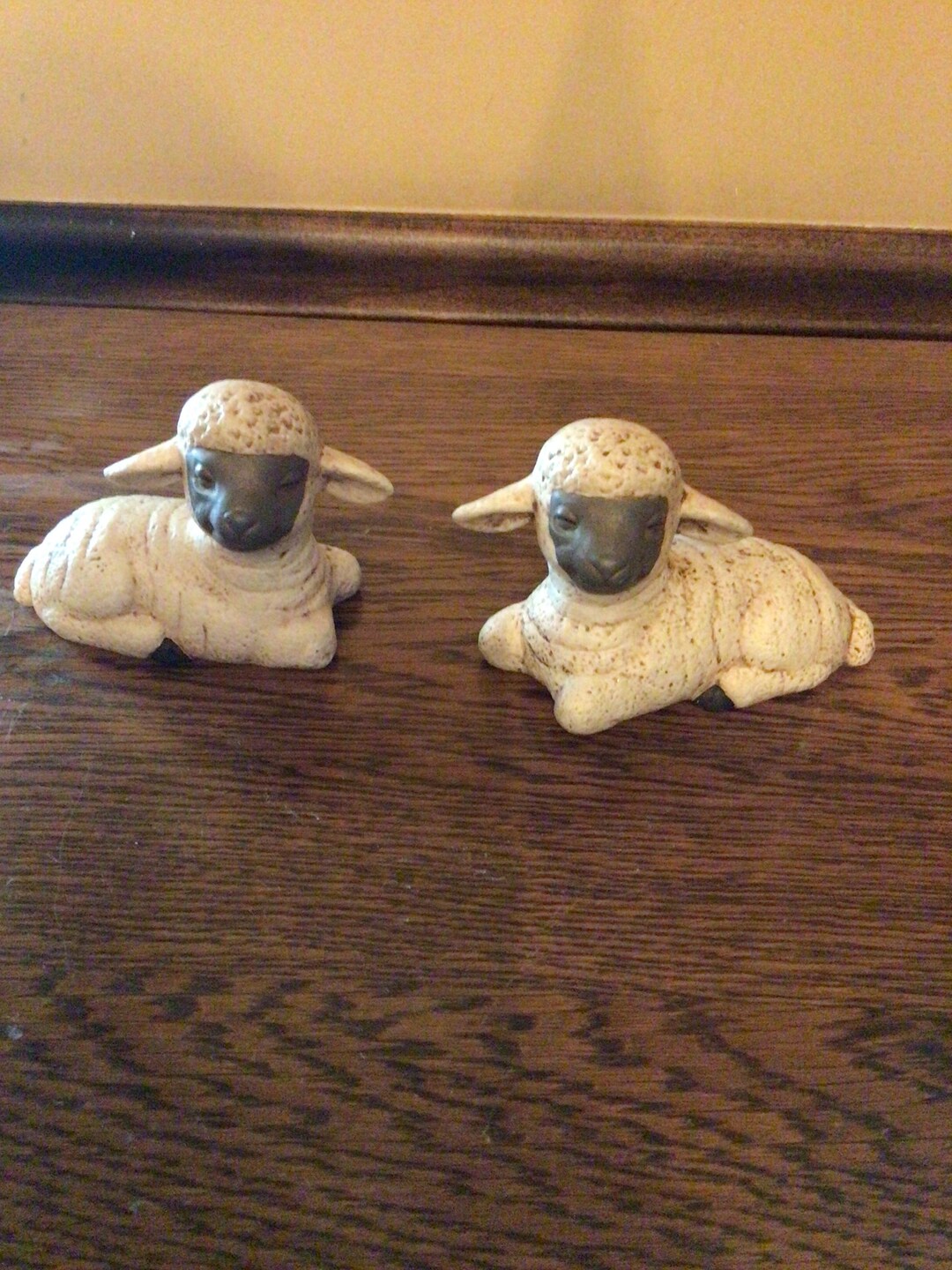 Vintage Ceramic Sheep/lambs/scioto Molds/ Nativity Set Sheep - Etsy