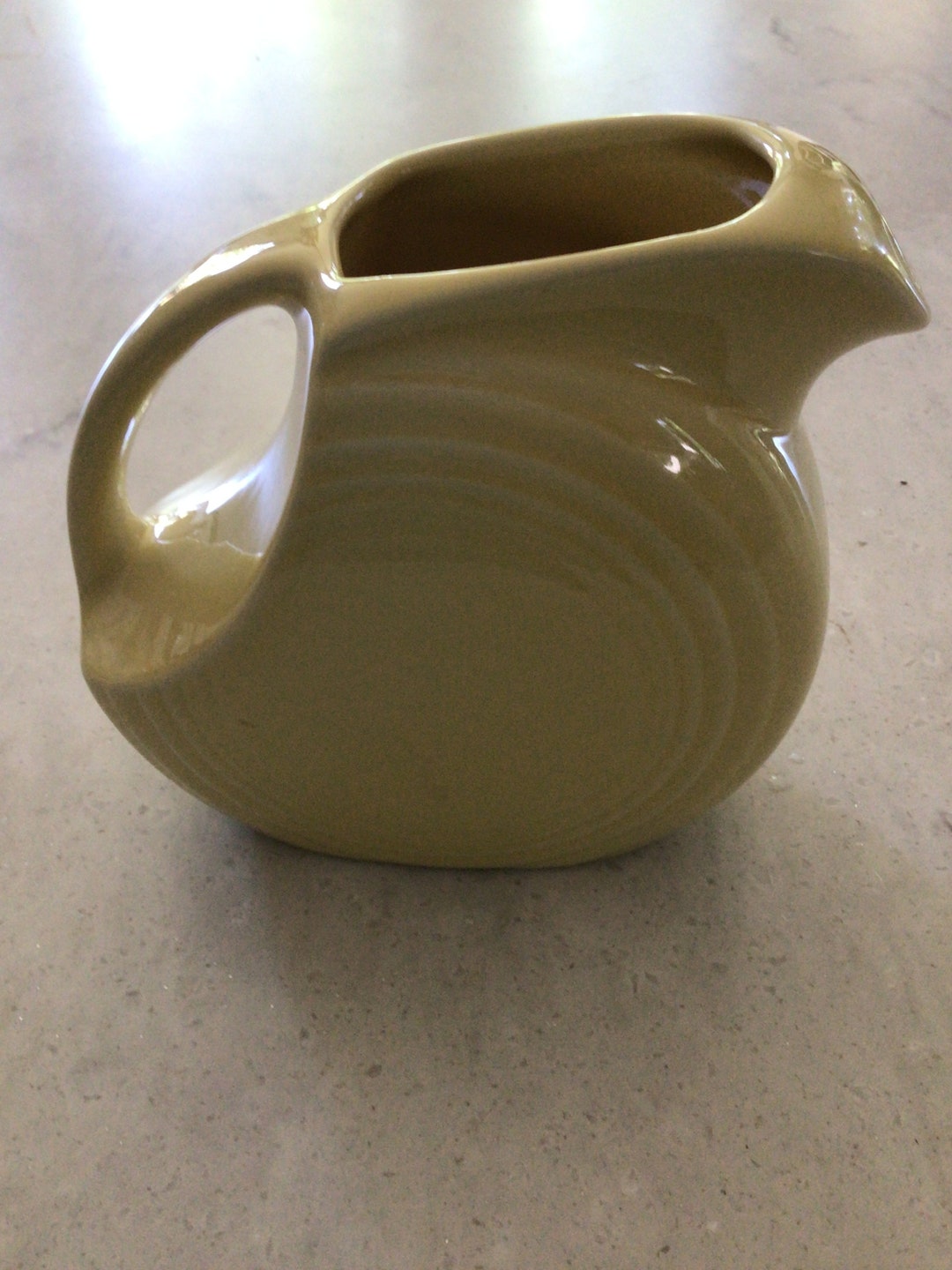 Vintage Yellow Fiesta Mini Pitcher - Etsy