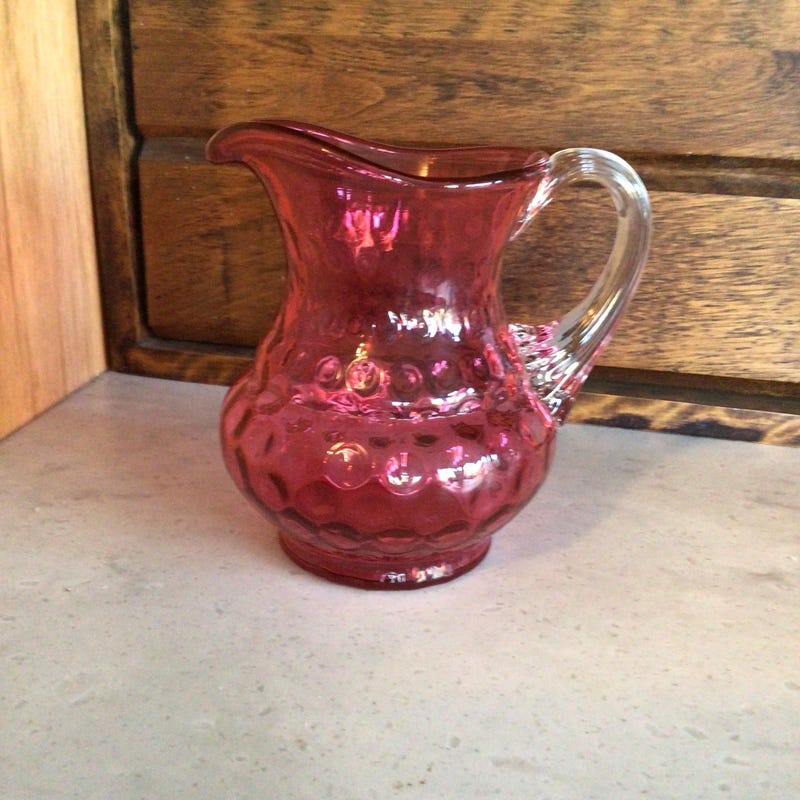 Vintage Fenton Pitcher - Etsy