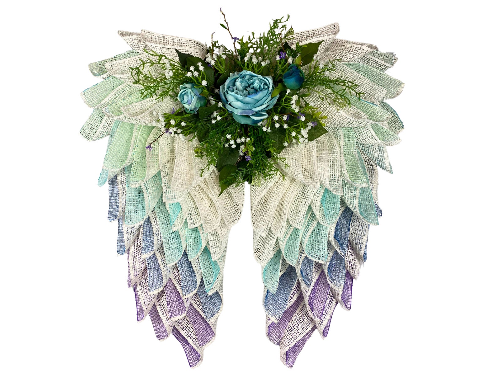 Customizable Angel Wing Wreath - Etsy