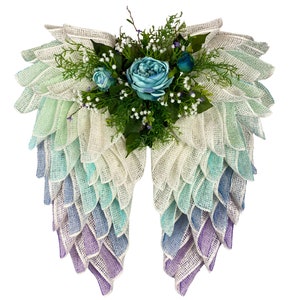 Customizable Angel Wing Wreath - Etsy