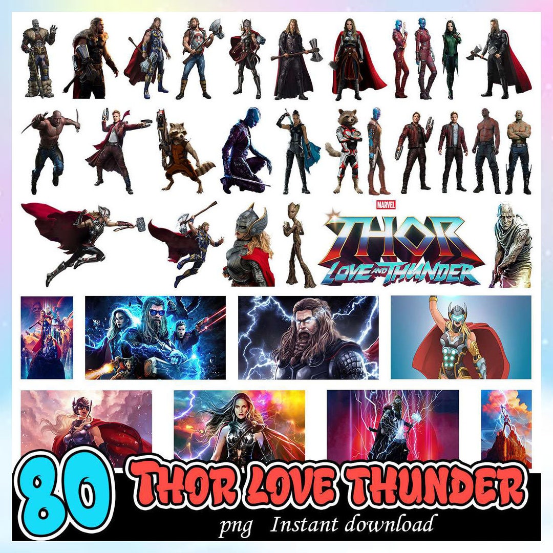 Thor Png Bundle, Thor Png Clipart Set, Super Hero Png, Thor Png ...