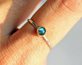 Blue stone ring | Etsy