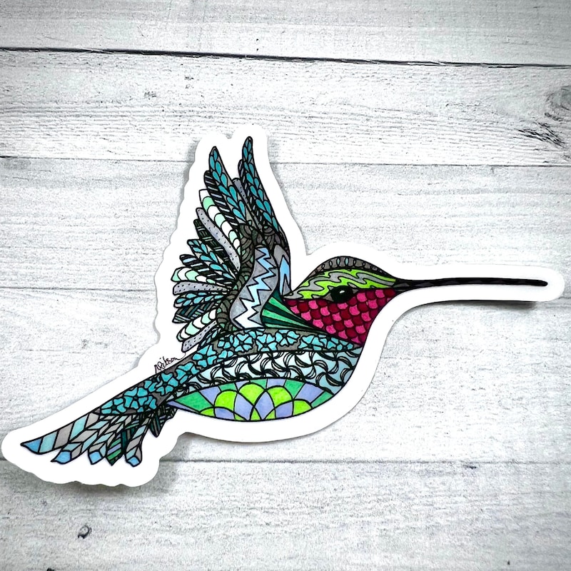 Hummingbird Sticker - Etsy