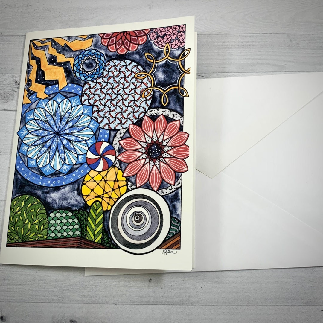 Fireworks Stationery Set - Set of 8 Blank Inside Card Set - Summer ...