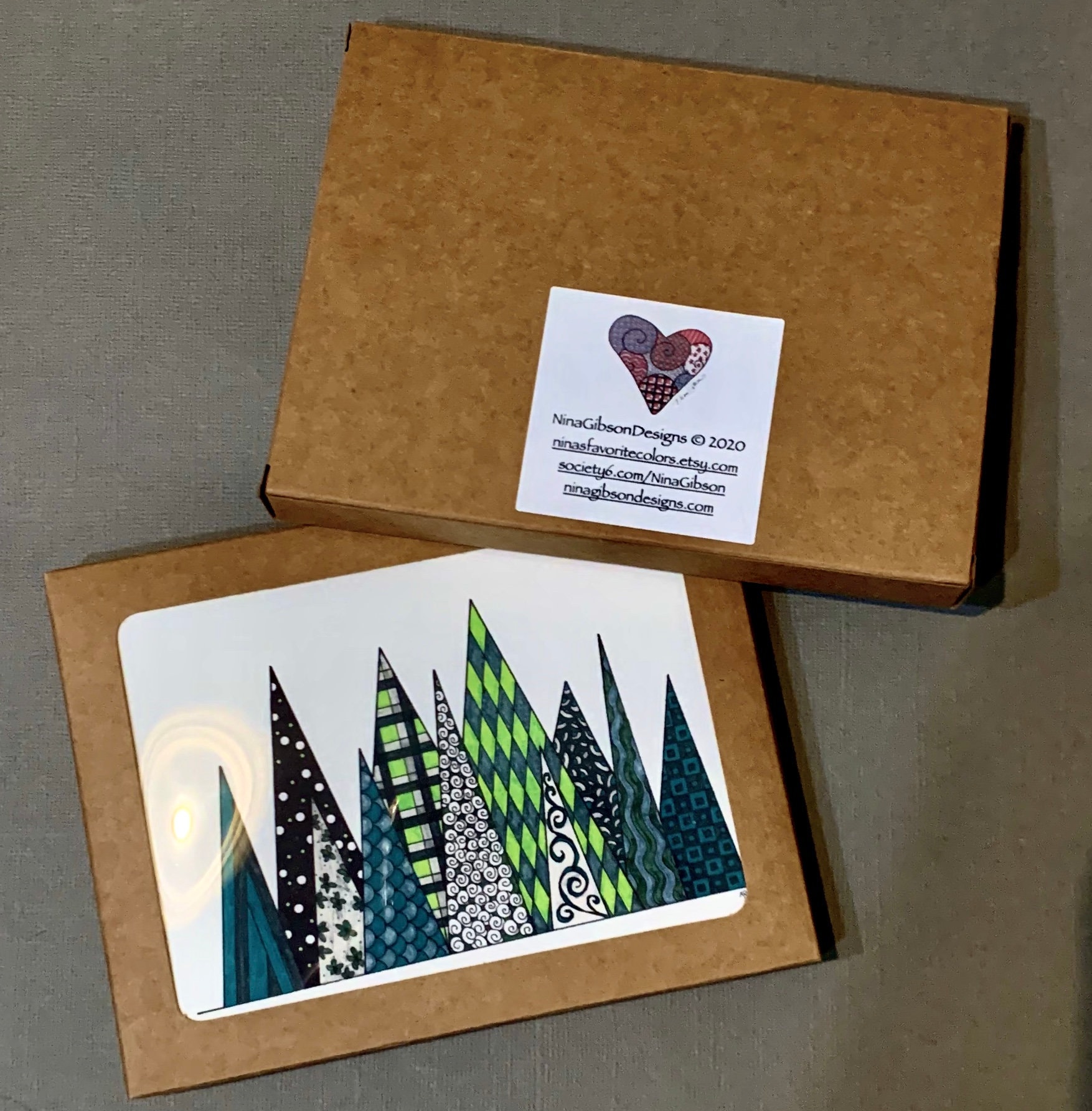 Mix and Match Stationery Set - Set of 8 Blank Inside Card Set - Choose ...