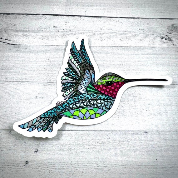 Hummingbird Sticker Hummingbird Decal Original Hummingbird | Etsy